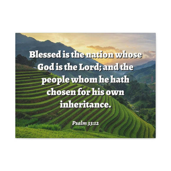 Express Your Love Gifts | Art | Scripture Sign Blessed Is The Nation ...